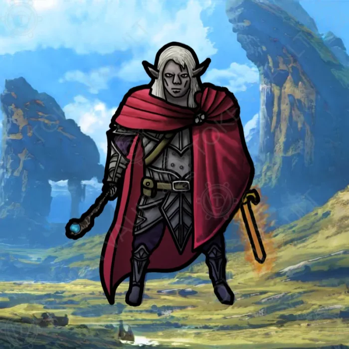 Dark Elf Wizard - The Token Vault