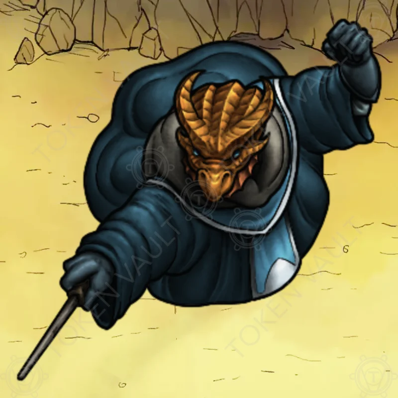 Dragonborn Female Wizard - The Token Vault