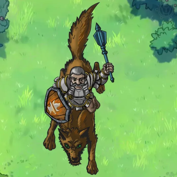 Dwarf Wolf Rider - The Token Vault