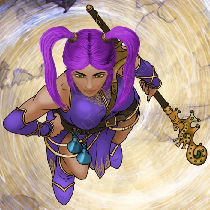 Female Warlock - The Token Vault