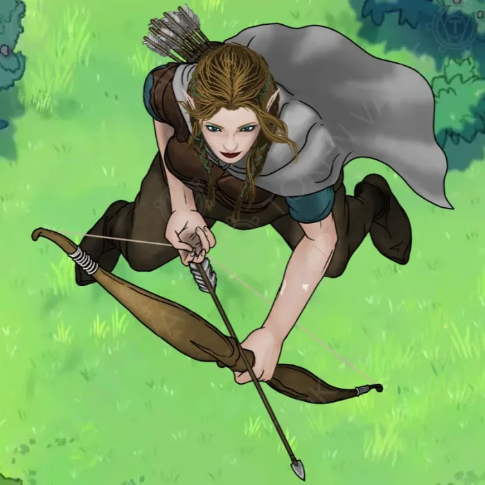 Half Elf Ranger - The Token Vault