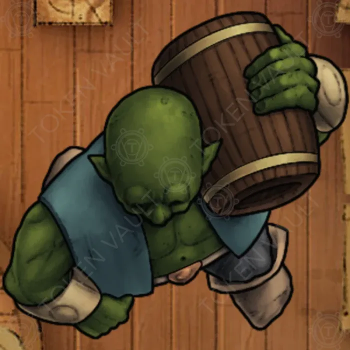 Half-Orc Commoner - The Token Vault