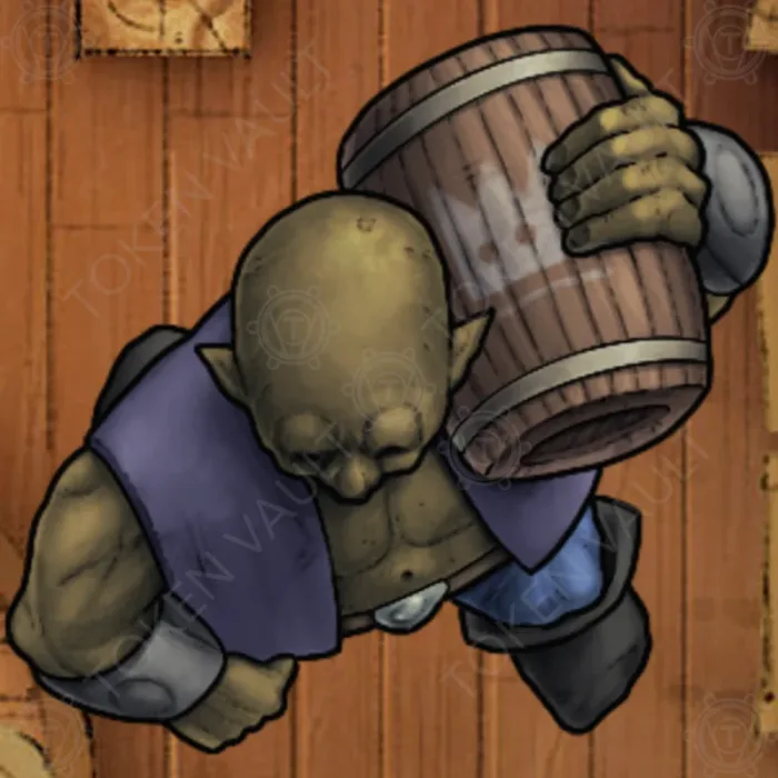 Half-Orc Commoner - The Token Vault
