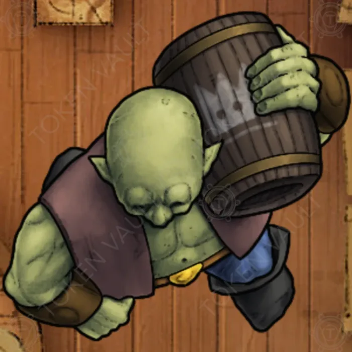 Half-Orc Commoner - The Token Vault