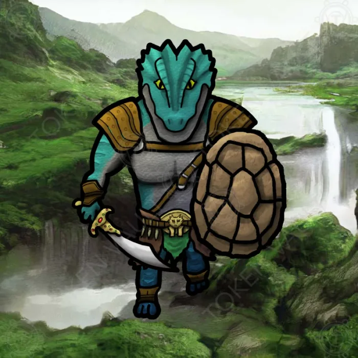 Lizardman Warrior - The Token Vault