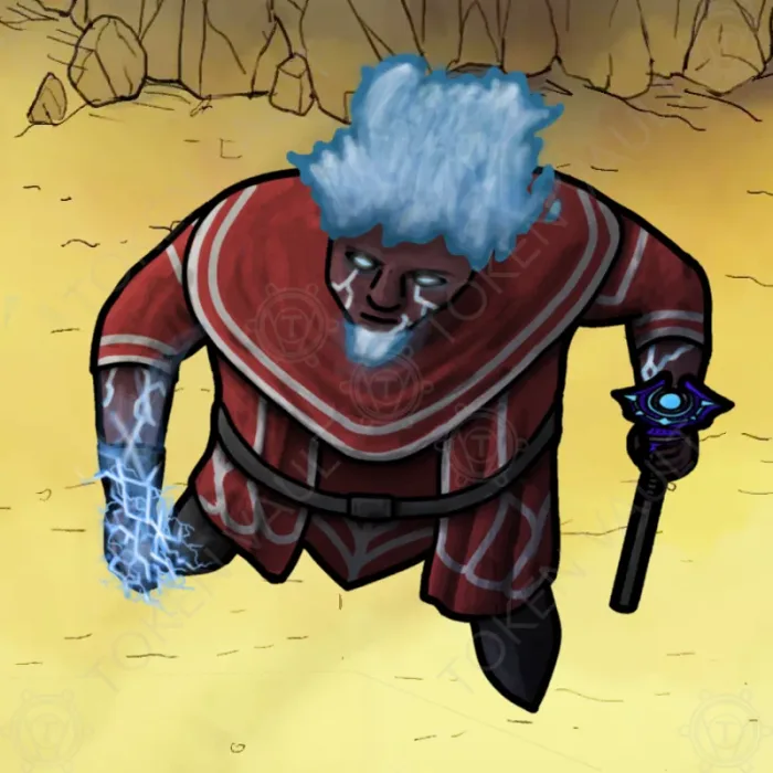 Fire Genasi Wizard - The Token Vault